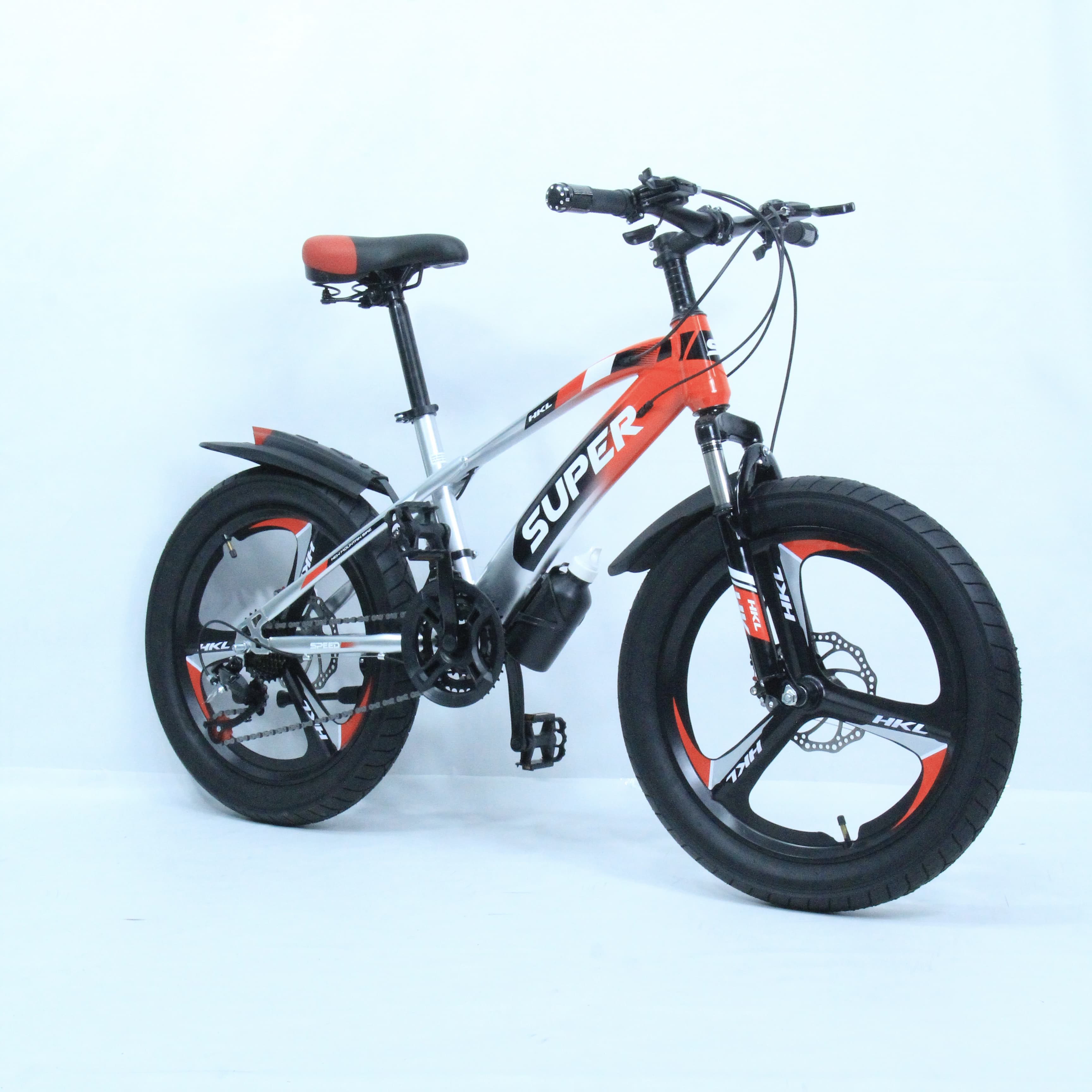 SUPER Bicycle With Gears System in Orange and Silver Color– Awan Cycles